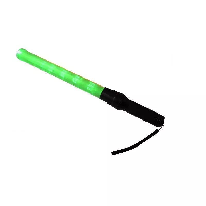 Rechargeable LED trafic baton green - K-Sign by Prolutech.